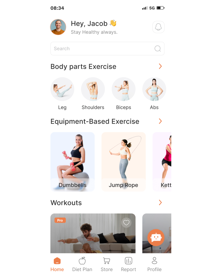 Mighty Fitness: Complete Fitness Solution Flutter App With Laravel Backend + ChatGPT(AIFitbot ...